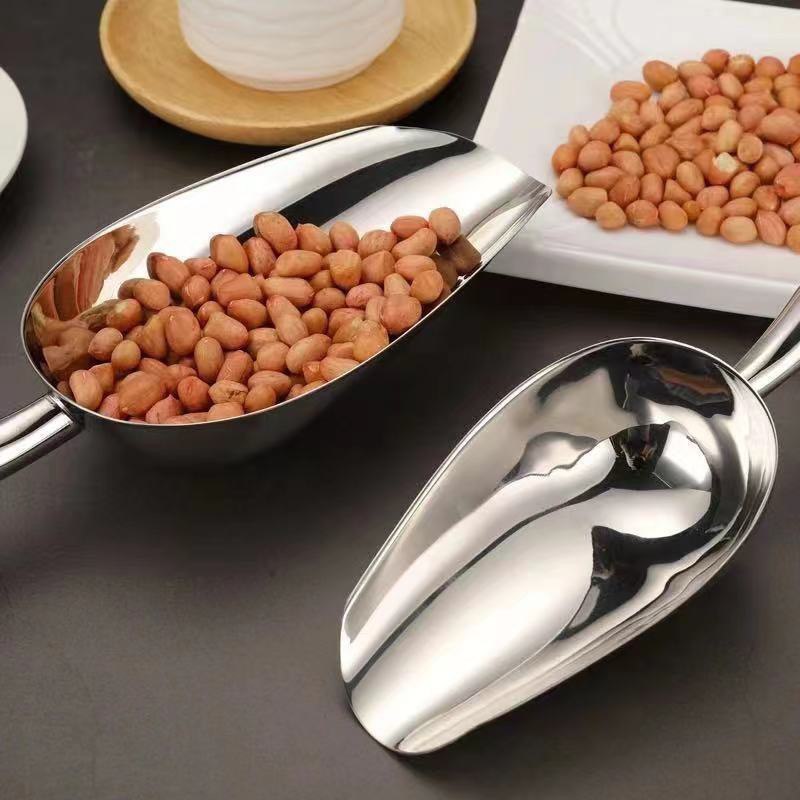 Ice Cube Scoop Food Scoop For Flour Rice Spice Stainless Steel Kitchen ...