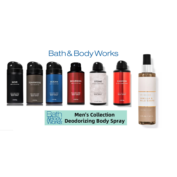 Bath & Body Works Men Spray & Mist Graphite/ Noir / Canyon / Clean ...
