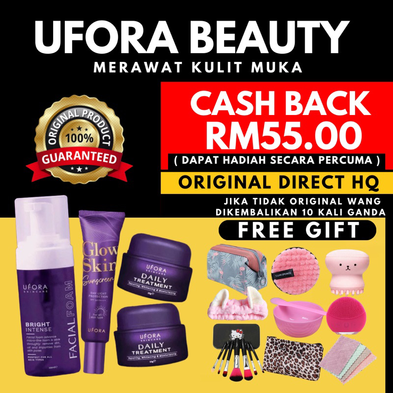 ️ORIGINAL HQ ️UFORA Skincare Full Set glow ️sunscreen ️facial foam ...