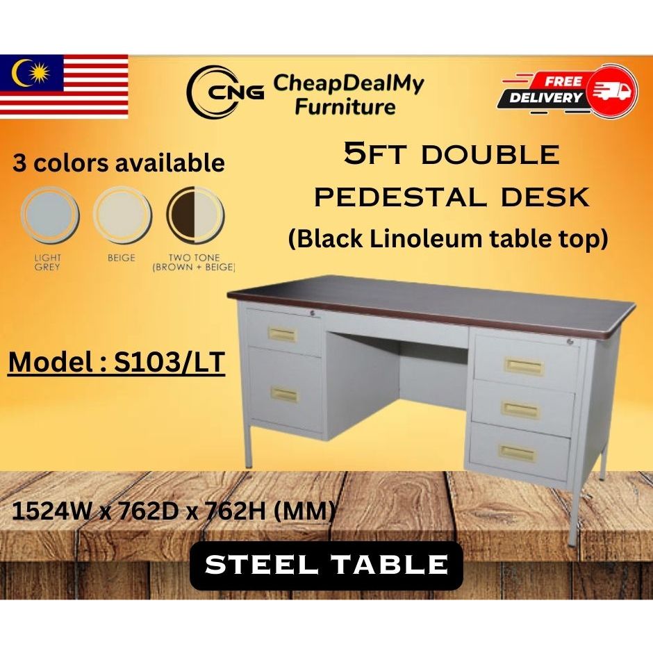 CheapDeal black linoleum table top steel table/ meja besi 6 models ...