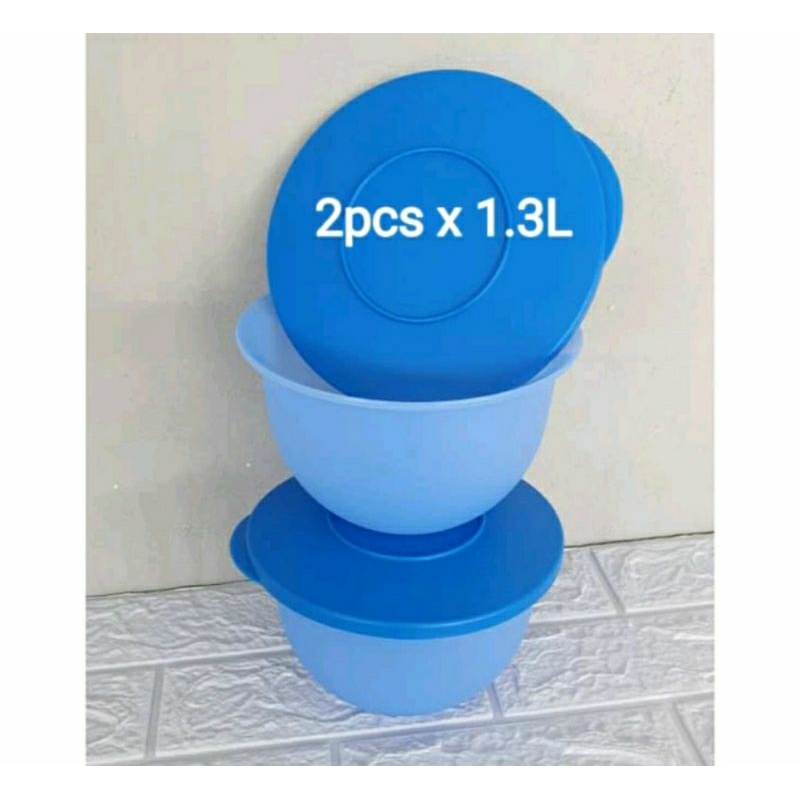 Tupperware Expression Bowl Blue 1.3L (2 pcs) | Shopee Malaysia