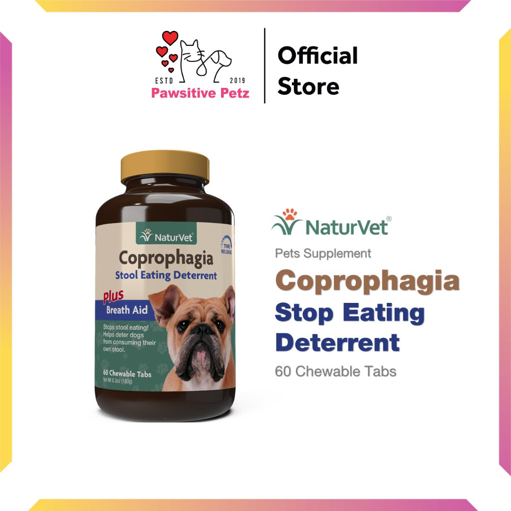Naturvet Coprophagia Deterrent Stop Eating Stool Breath Aid | Fresh ...