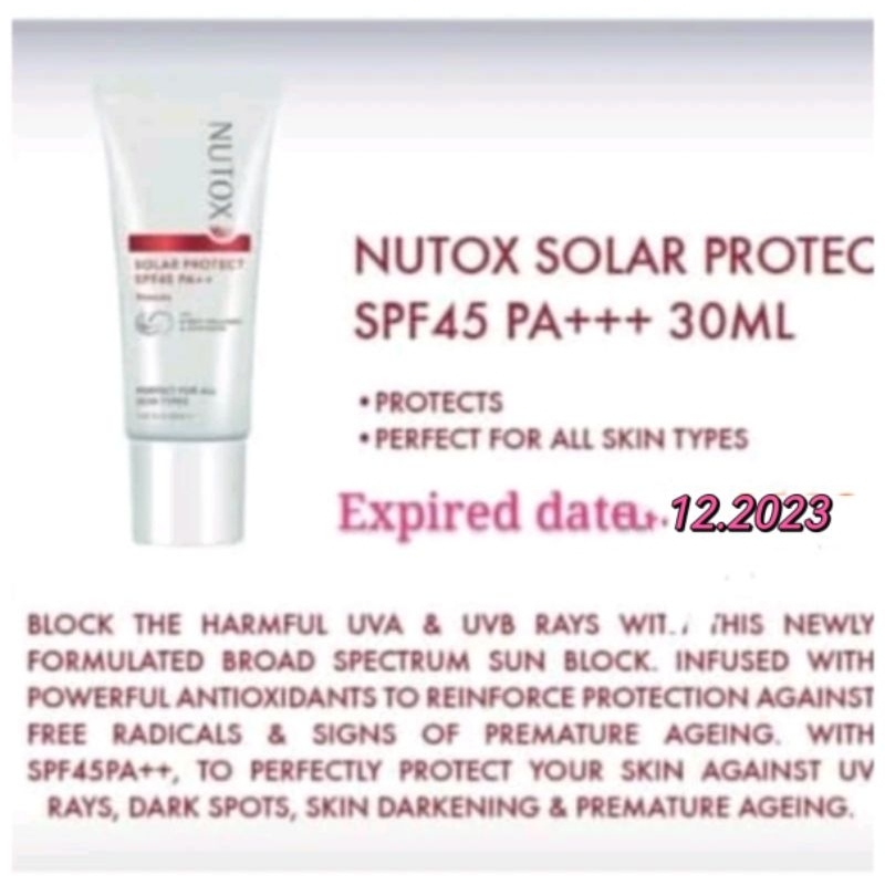 NUTOX Solar Protect SPF 45 PA +++ 30ML. | Shopee Malaysia