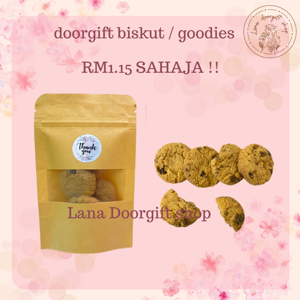 Goodies Choc Chip Butter Cookies budget murah doorgift biskut budget ...