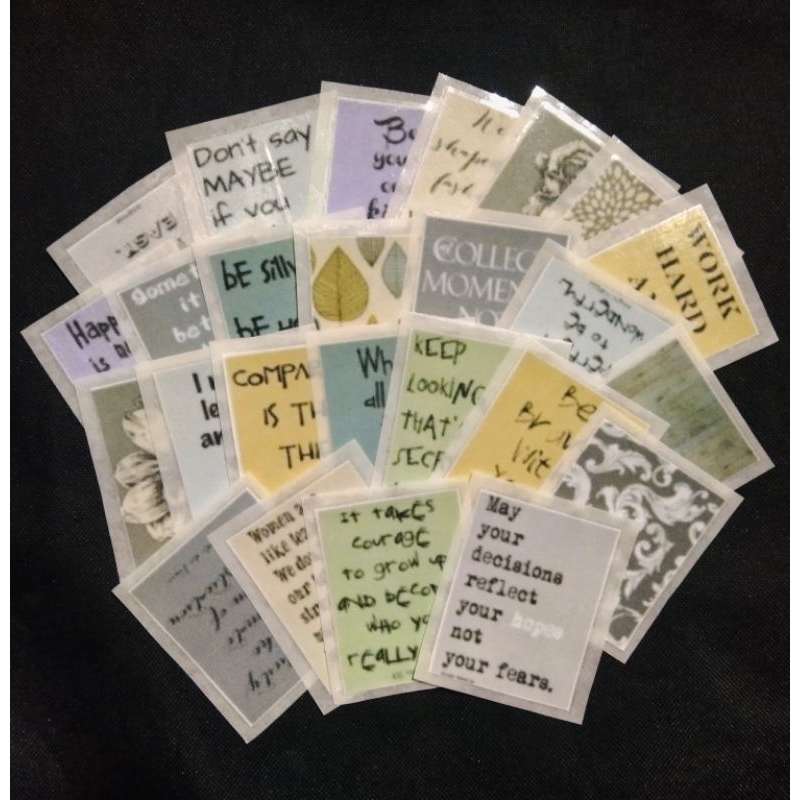 25pcs Quotes Aesthetic Stickers Selfmade | Shopee Malaysia