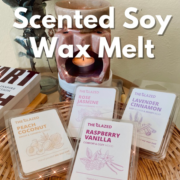 The Glazed Scented Wax Melts 80g Soy Wax Candle Clam Shell Hand Poured ...