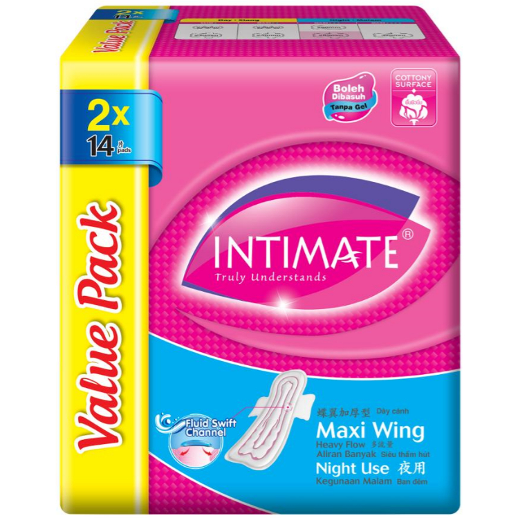 💥 Intimate Daylite Day / Night Use Sanitery Pad Maxi / Wing / Non Wing ...