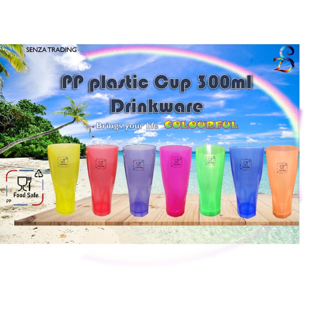 6warna dalam 1 set (7pcs) plastic cawan /Value Pack Plastic cups (7in ...