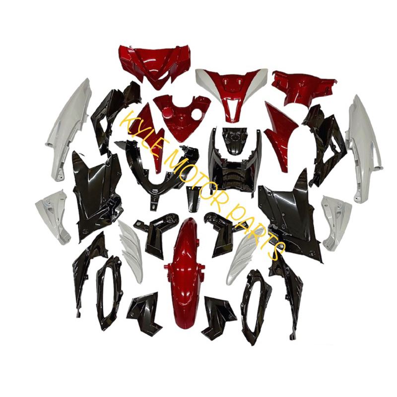 CT115 CT115S BODY COVER FULL SET WITH INNER RED ORIGINAL MODENAS 100% ...