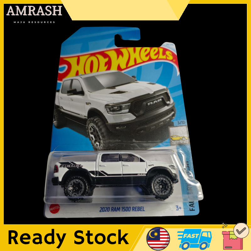 Hotwheels 2020 Ram 1500 Rebel White (Long Card) | Shopee Malaysia