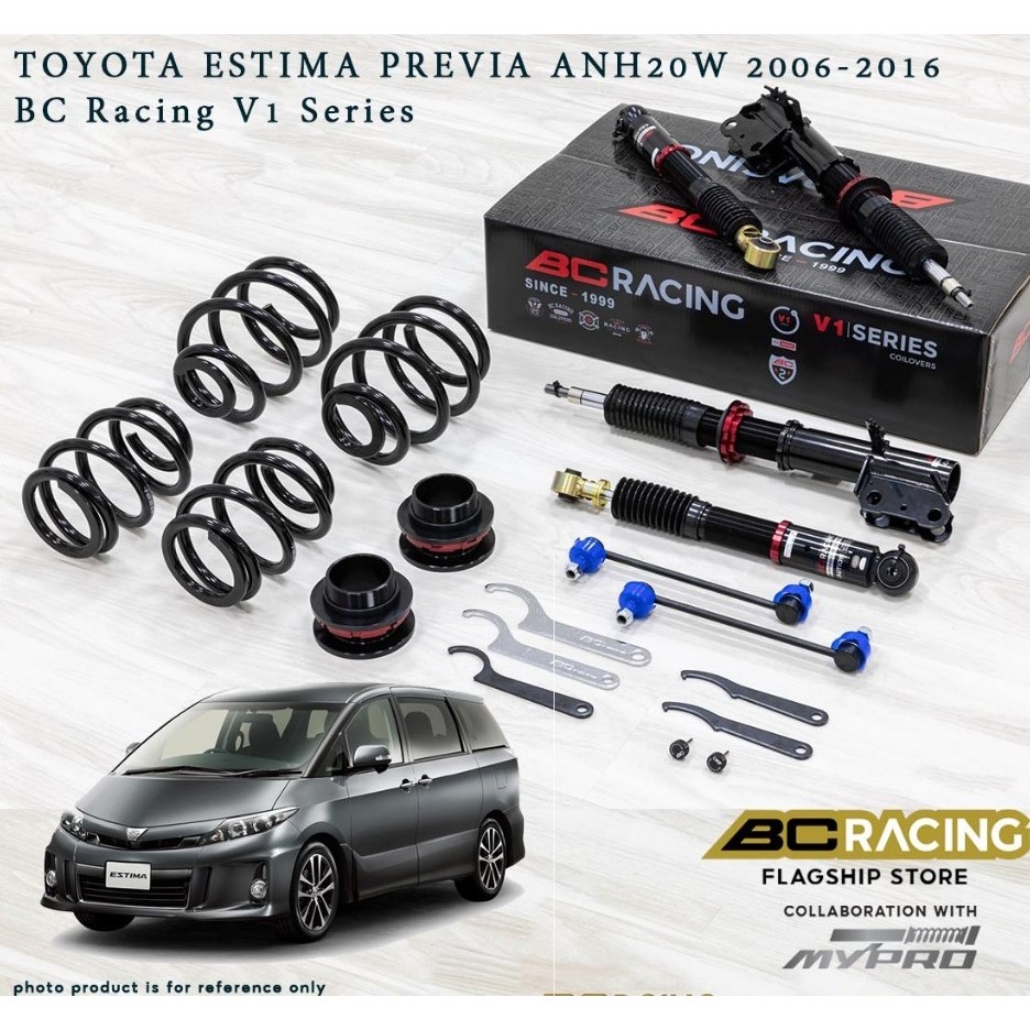 BC Racing V1 Series High Low Soft Hard Adjustable Absorber for Toyota ...