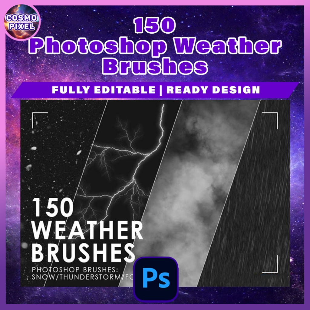 Photoshop Weather Brushes - Photoshop Brush, ABR File | Shopee Malaysia