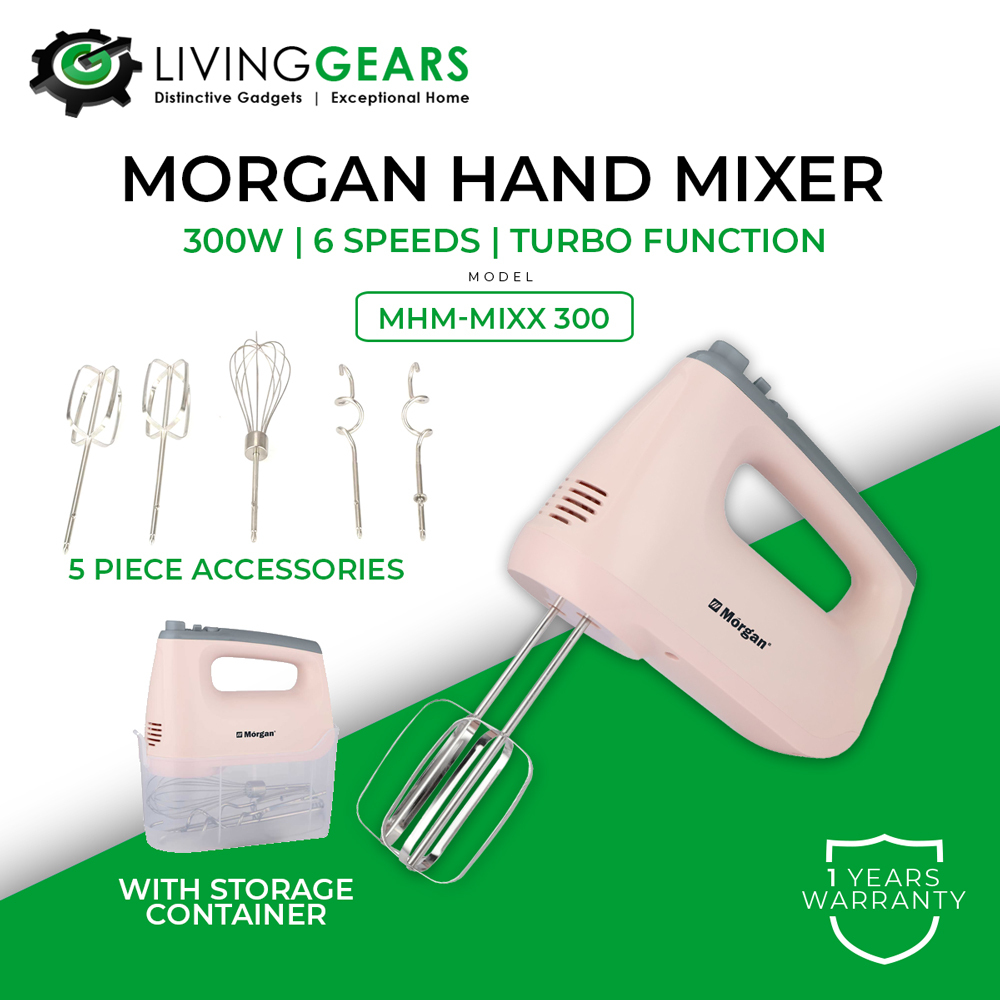 Morgan 300W HAND MIXER 6 Speeds with Turbo function (MHM-MIXX) | Shopee ...