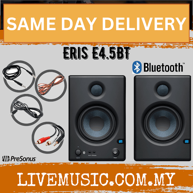 PreSonus Eris 4.5 BT / Eris Studio 4 Studio Monitor Speaker, Pair ...