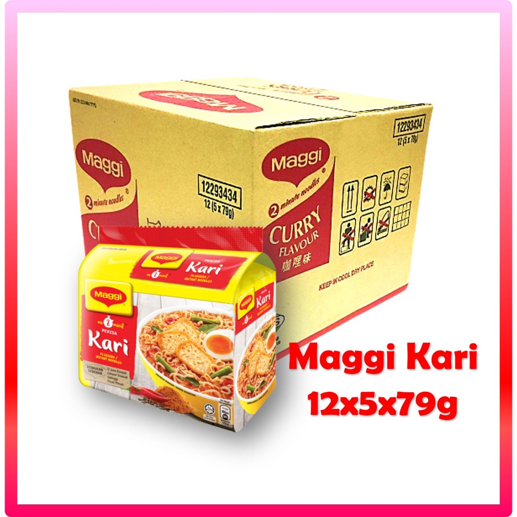 (Exp 30/6/2026) Maggi Curry/Chicken 12x5x79g Carton Box Maggi Kari ...