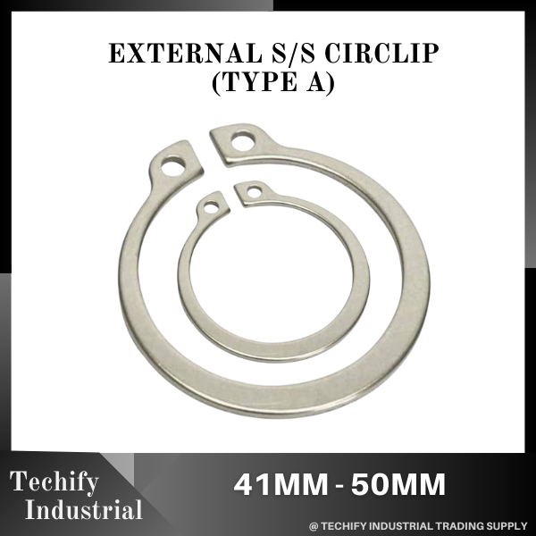 STAINLESS STEEL EXTERNAL CIRCLIP (TYPE A) 42MM - 50MM | Shopee Malaysia