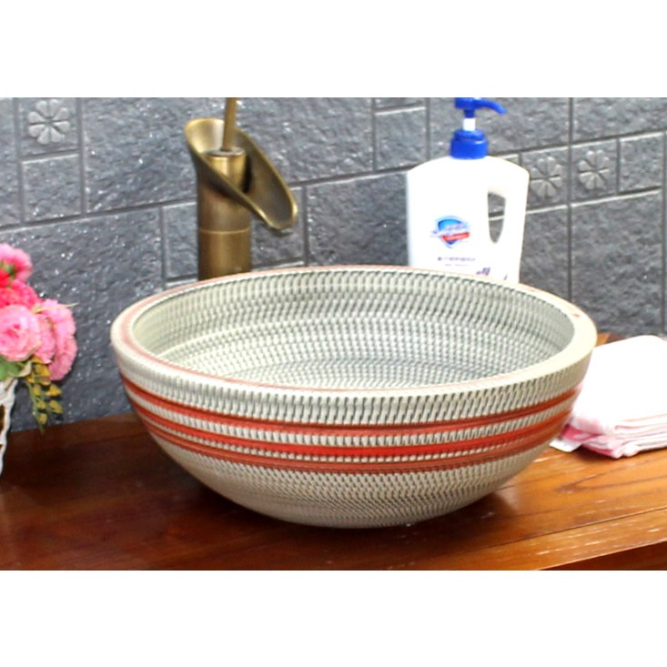 HAND MADE CERAMIC BASIN DESIGNER SRT BASIN ABOVE COUNTER TOP ART SINK ...