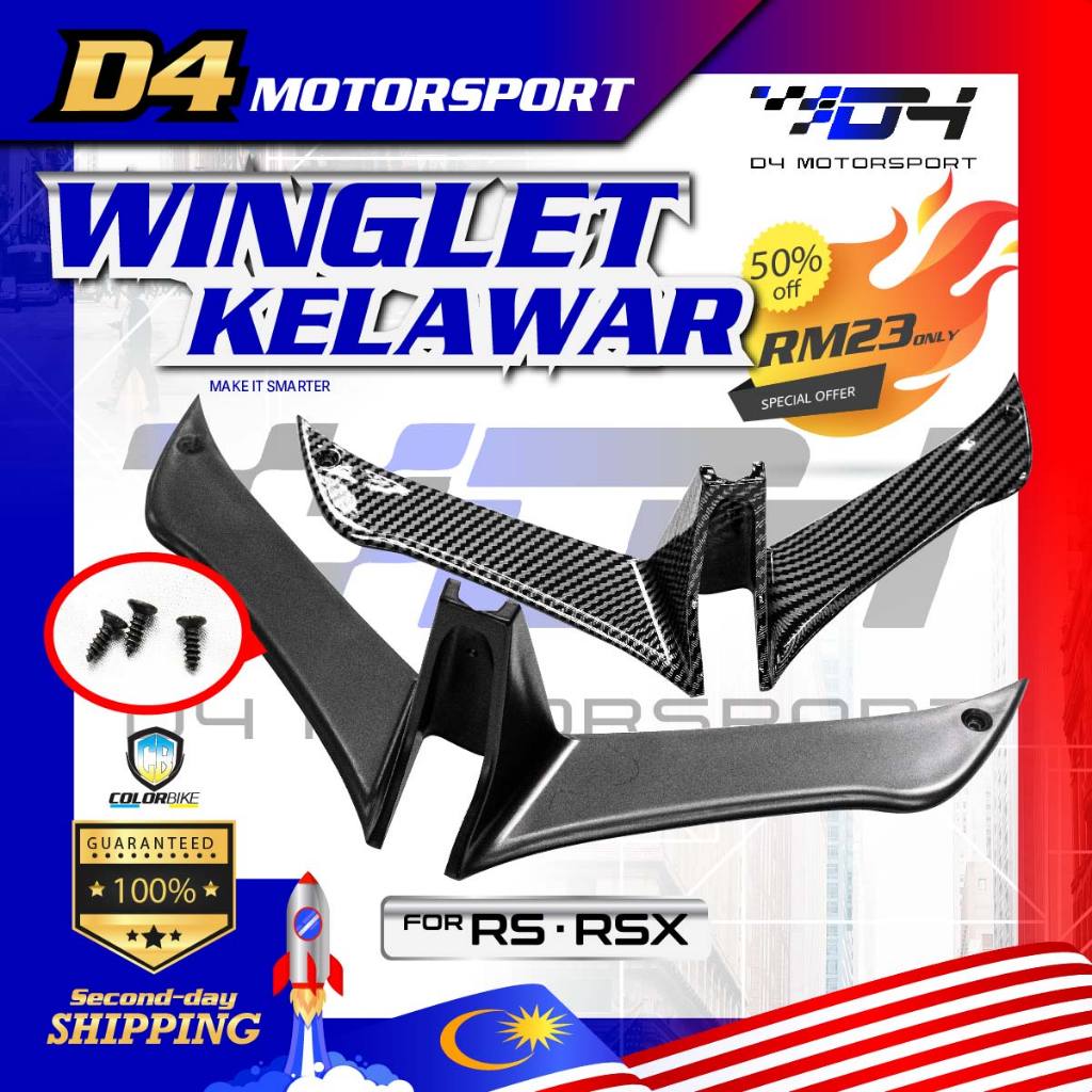 Winglet Kelawar ABS Plug n Play for RS-X 150 / Winner X | Shopee Malaysia