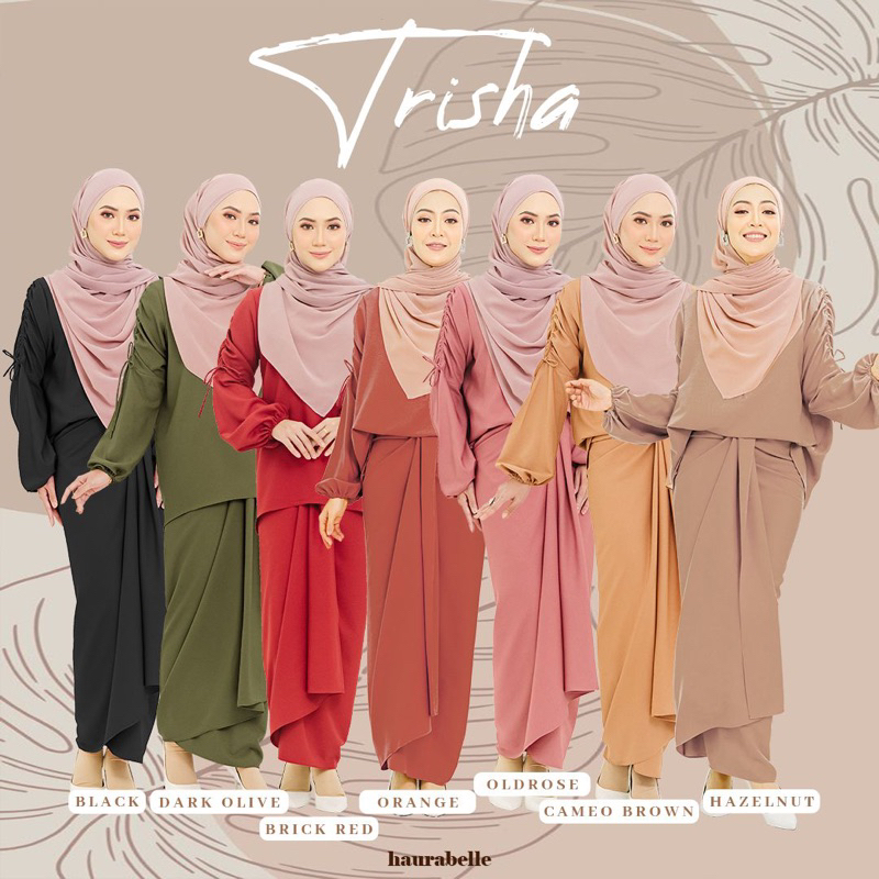 READYSTOCK! HAURABELLE TRISHA SET (BAJU BF FRIENDLY/BAJU KURUNG ...