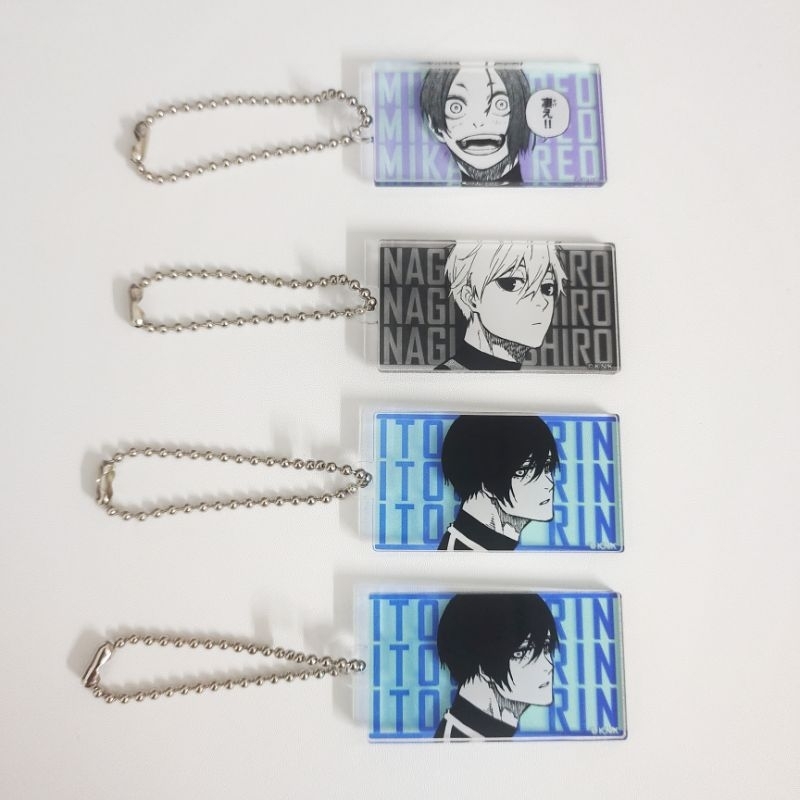 Blue Lock official merch Nagi Reo Rin acrylic keychain anime goods 蓝色监狱 ...