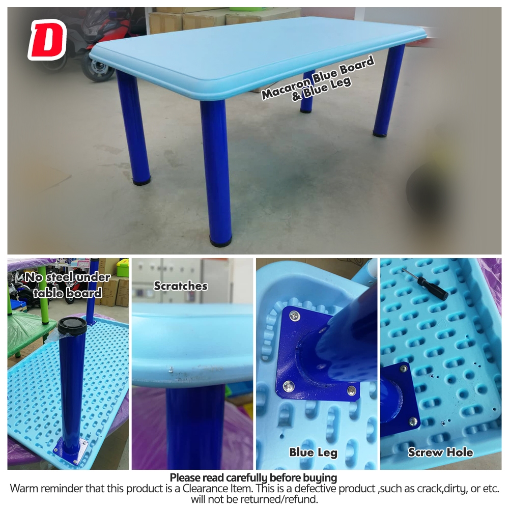 **Jombeli KINDERGARTEN TABLE / meja tadika taska - RECTANGLE | Shopee ...
