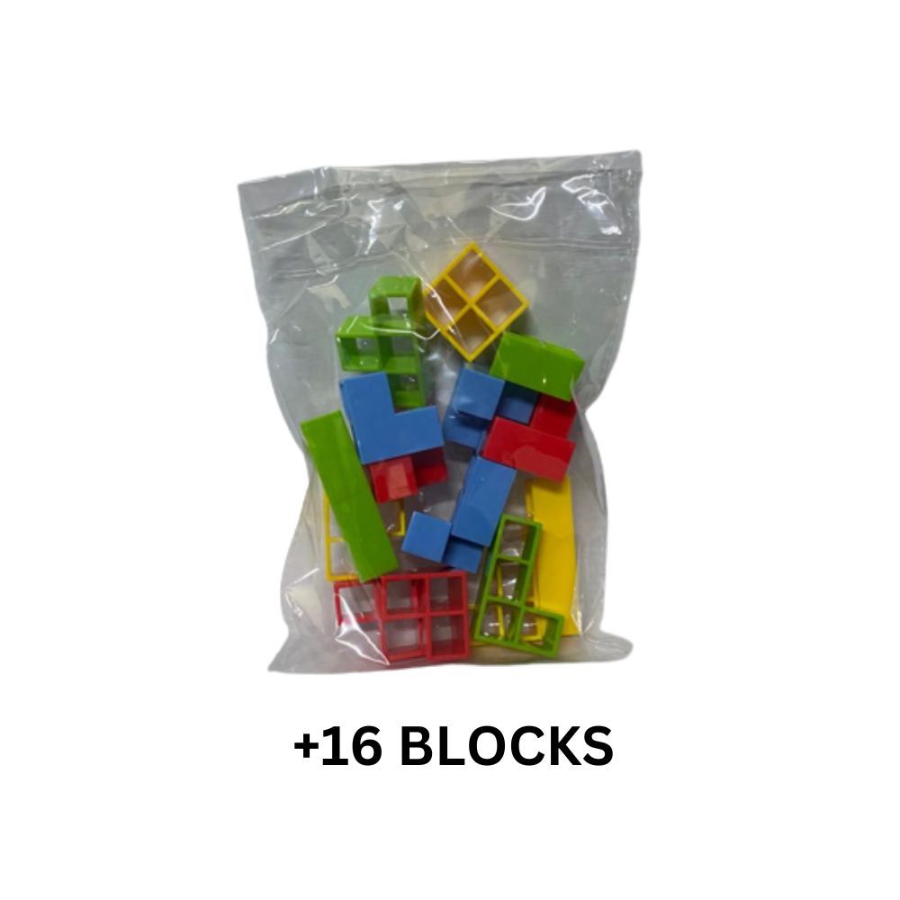 𝗧𝗲𝘁𝗿𝗮 𝗧𝗼𝘄𝗲𝗿 Russian Building Blocks Balance Game Mainan Family Tetris ...