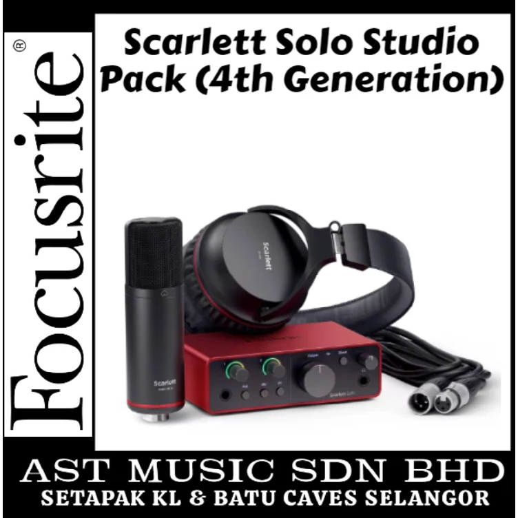Focusrite Scarlett Solo Studio Pack (4th Generation) | Shopee Malaysia