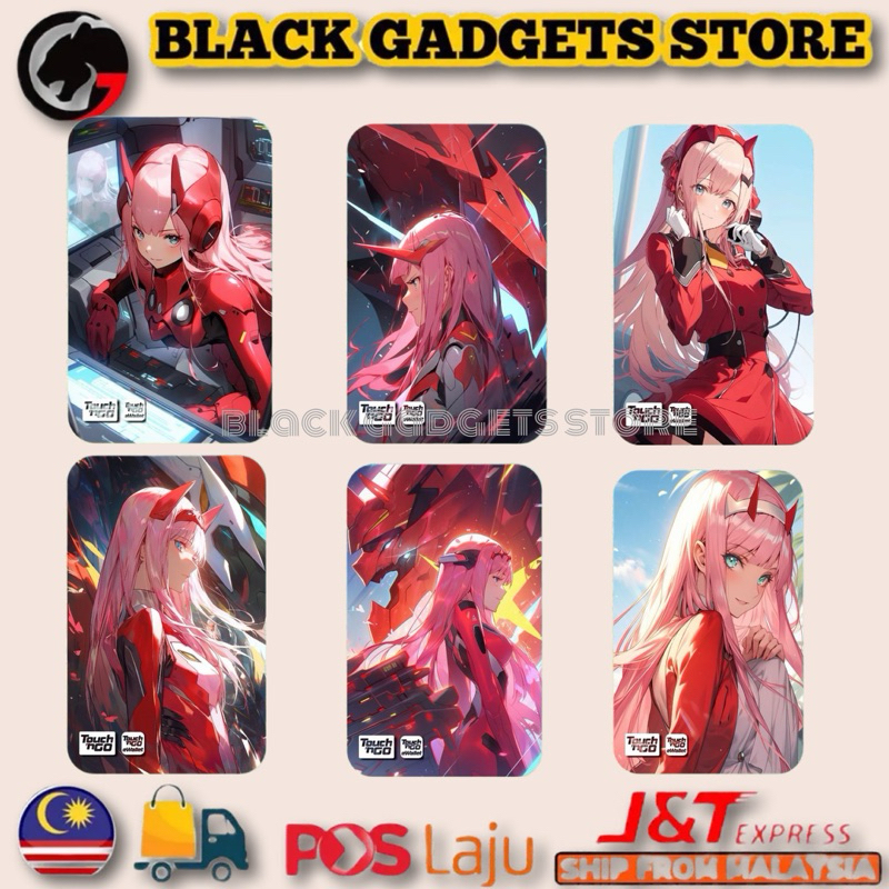 Zero Two Series for Touch n Go Card Sticker Cover TNG / Master / Visa ...