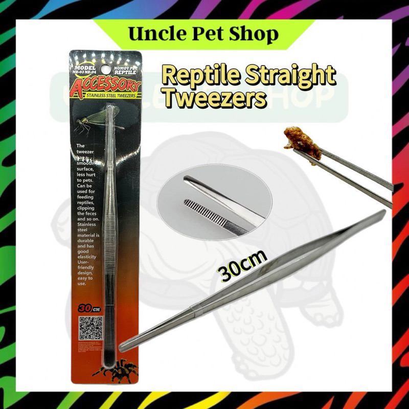 Reptile Feeding Tweezers Stainless Steel Tongs Snakes Lizard Scorpion ...