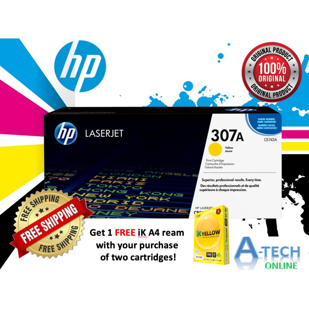 HP CE742A Original Colour Toner (Yellow) | Shopee Malaysia