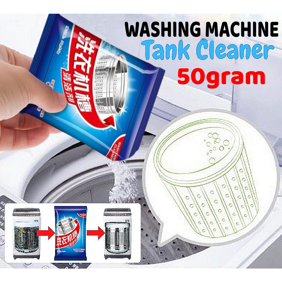 50g Washing Machine Drum Tank Cleaner Detergent Powder Removal Internal ...