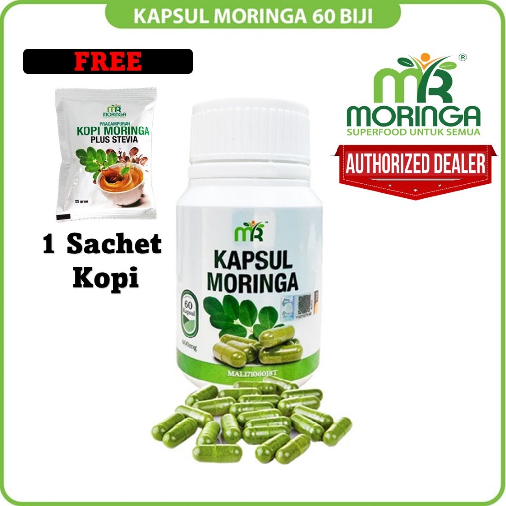 KAPSUL MORINGA (60's) Kapsul MR Moringa capsules | Shopee Malaysia