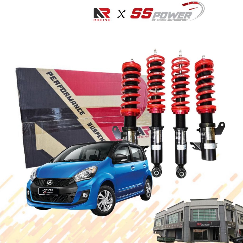 AR RACING ADJUSTABLE HI/LOW BODYSHIFT PERODUA MYVI 2011 - 2017 (FULLSET ...