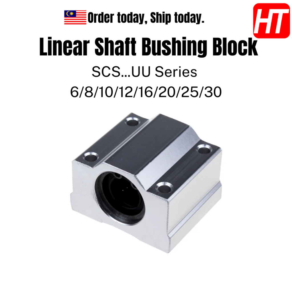 [1PC] SCSxxUU Series Linear Motion Ball Bearing Slide Block Bushing ...