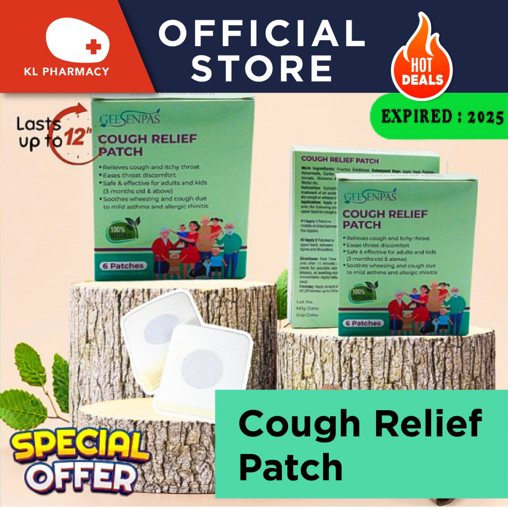 [READY STOCK][SHIP IN 1 DAY] Proxima Cough Relief Patch 6s | Shopee ...