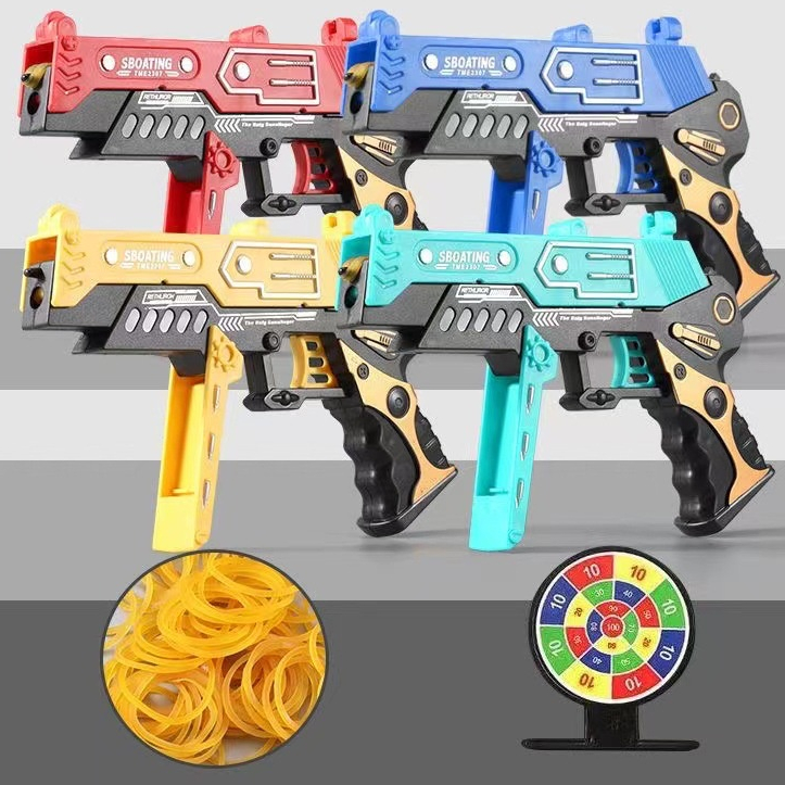 Foldable Rubber Band Rubber Band Launcher Shooting Children's Soft ...