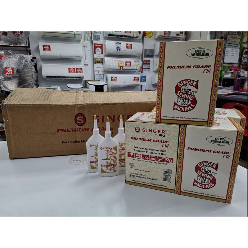 Singer Original Premium Grade Oil ALL PURPOSE OIL (100 Bottles - CARTON ...