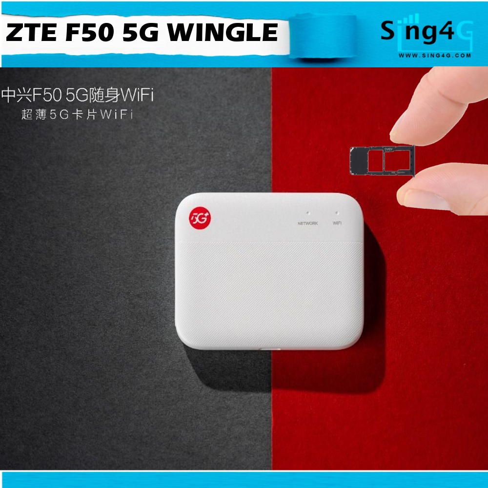 ZTE F50 5G USB MODEM PORTABLE WIFI HOTSPOT (5G 1600Mbps WIFI HOTSPOT 10 Devices NO BATTERY ...