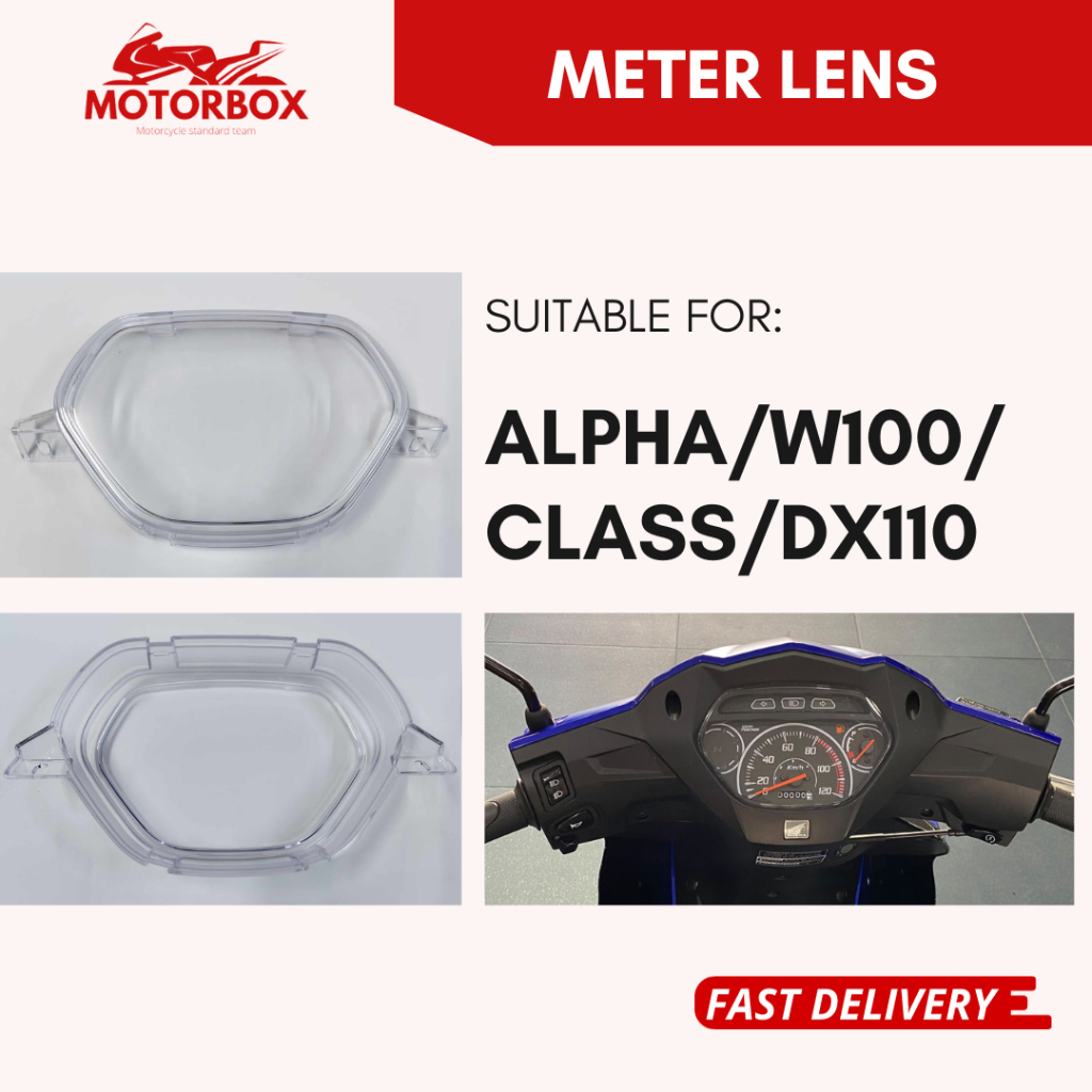 HONDA ALPHA / CLASS / W100 / DX110 METER LENS WAVE 100 WAVE 110DX METER ...