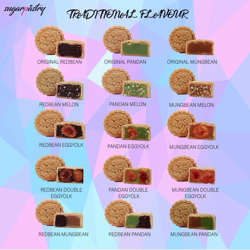 Halal mooncake Kuih Bulan Halal Malaysia 140g Normal Size by ...