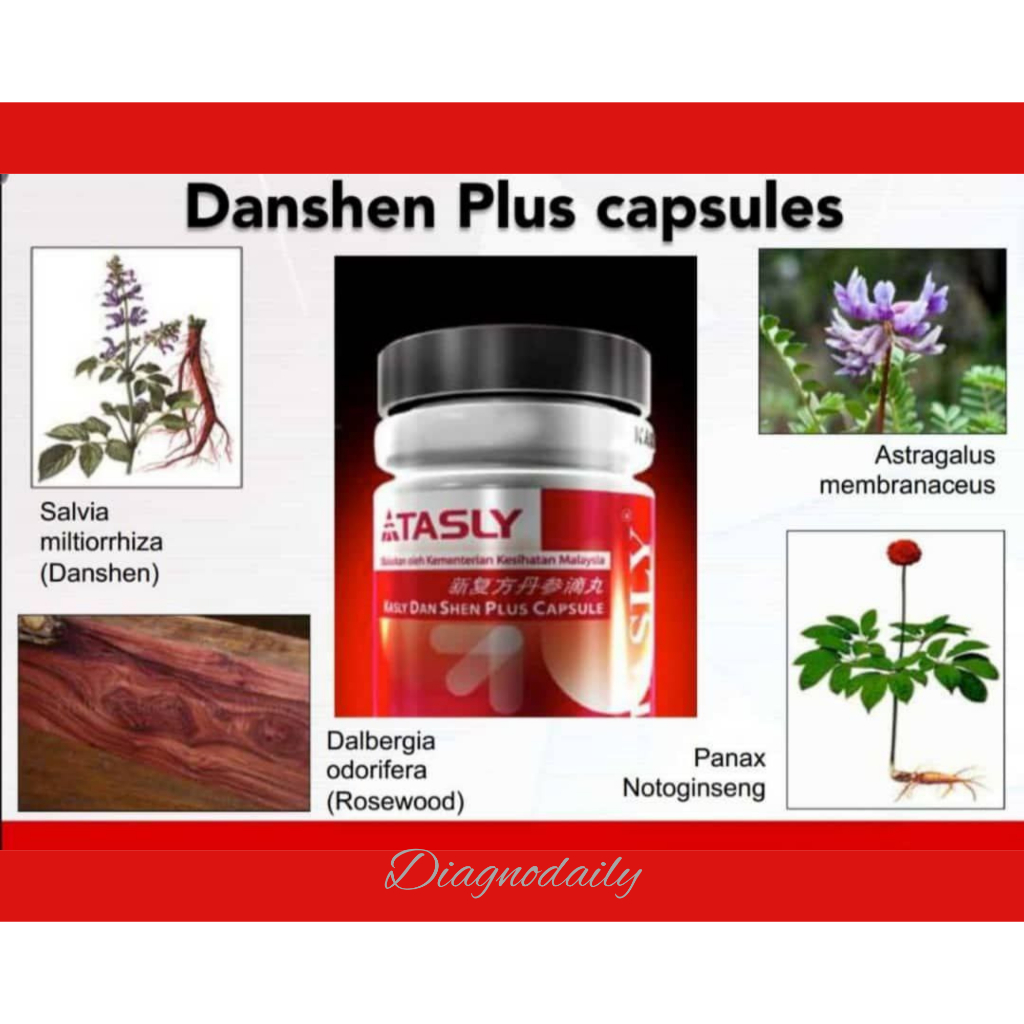 (1 BOTTLE) - TASLY KASLY DANSHEN PLUS CAPSULE | Shopee Malaysia