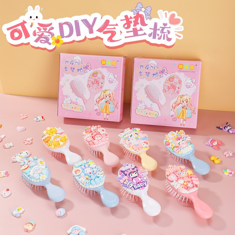Sanrio DIY handmade comb cream glue Kid Hairbrush hair Comb Cartoon ...