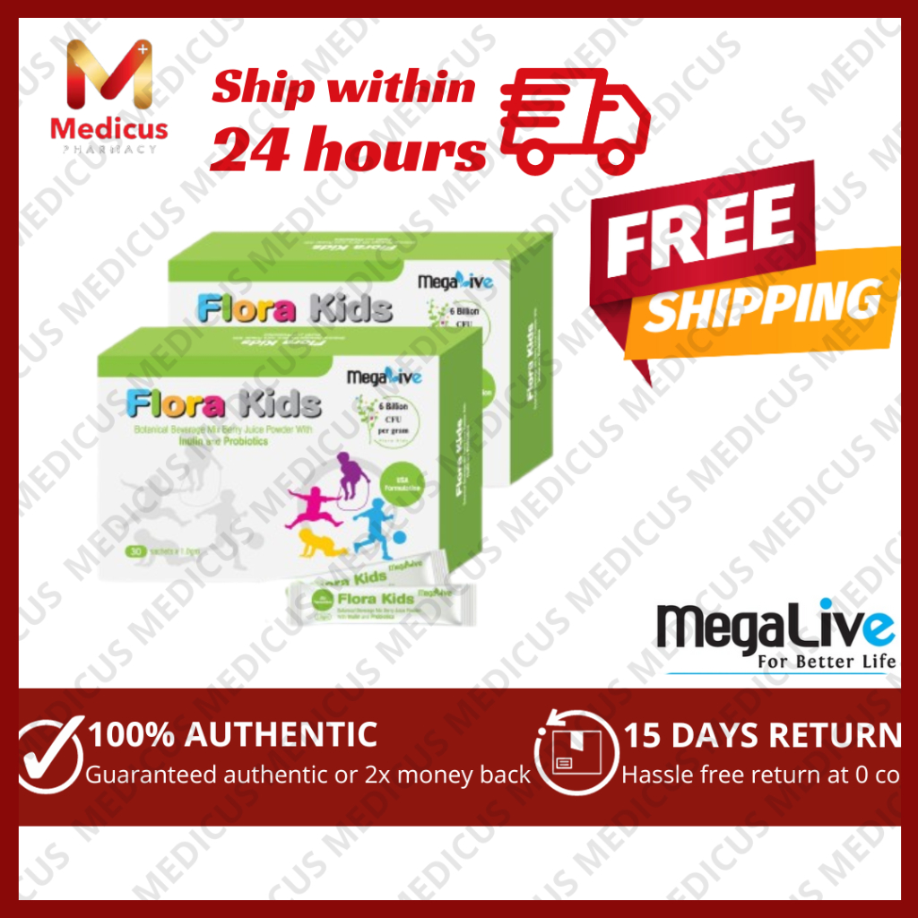 [FREE SHIPPING!!!] MegaLive Flora Kids 30's/2x30's (Exp: 07/2026) | Shopee Malaysia