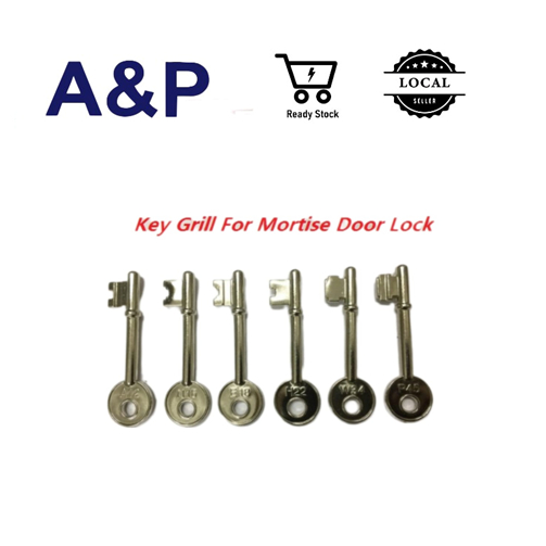 Mortise lock Grill Key A12/N16/E18/H22/W34/P45 | Shopee Malaysia