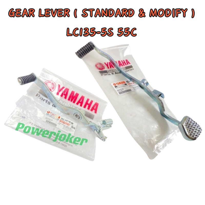 YAMAHA LC135-5S / LC135 5S 5Speed 55C - STANDARD & MODIFY DEPAN BELAKANG GEAR LEVER / BATANG ...