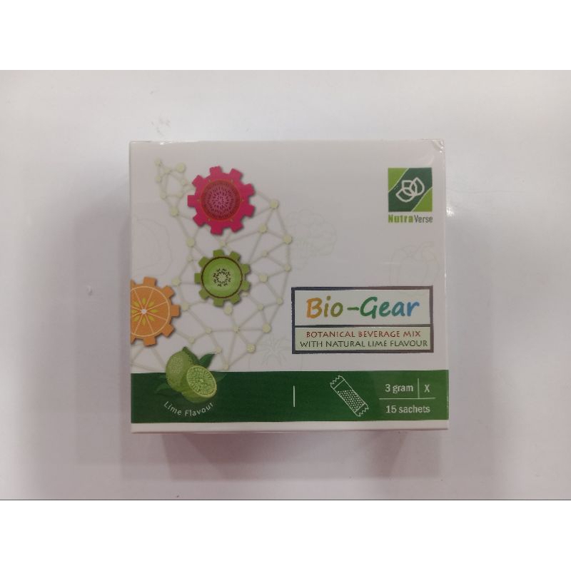 NUTRA VERSE BIO - GEAR BOTANICAL BEVERAGE MIX NATURAL LIME ( 3g x 15 ...