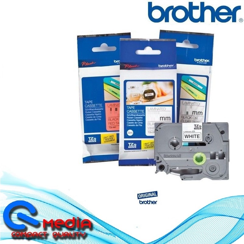 Original Brother P-Touch Label Tape TZe TZ 9mm / 12mm / 24mm , TZe-221 ...