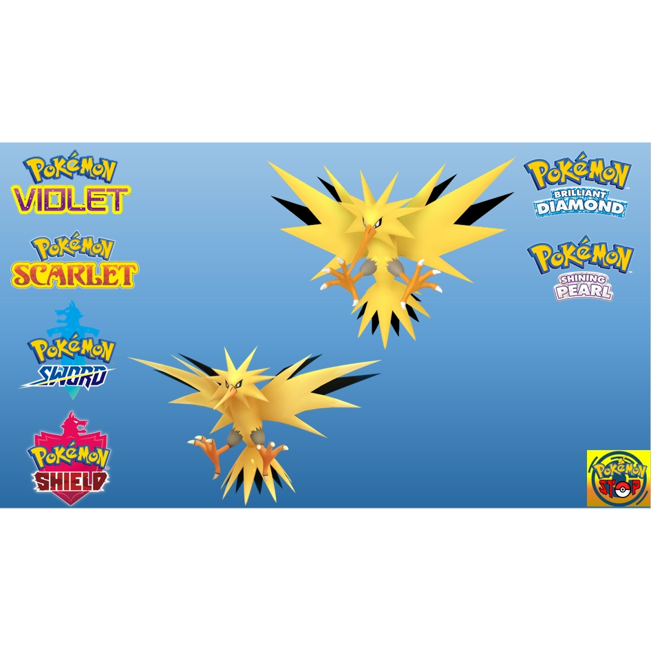 【Zapdos】Legendary Shiny Pokemon trade inside Scarlet Violet Sword ...