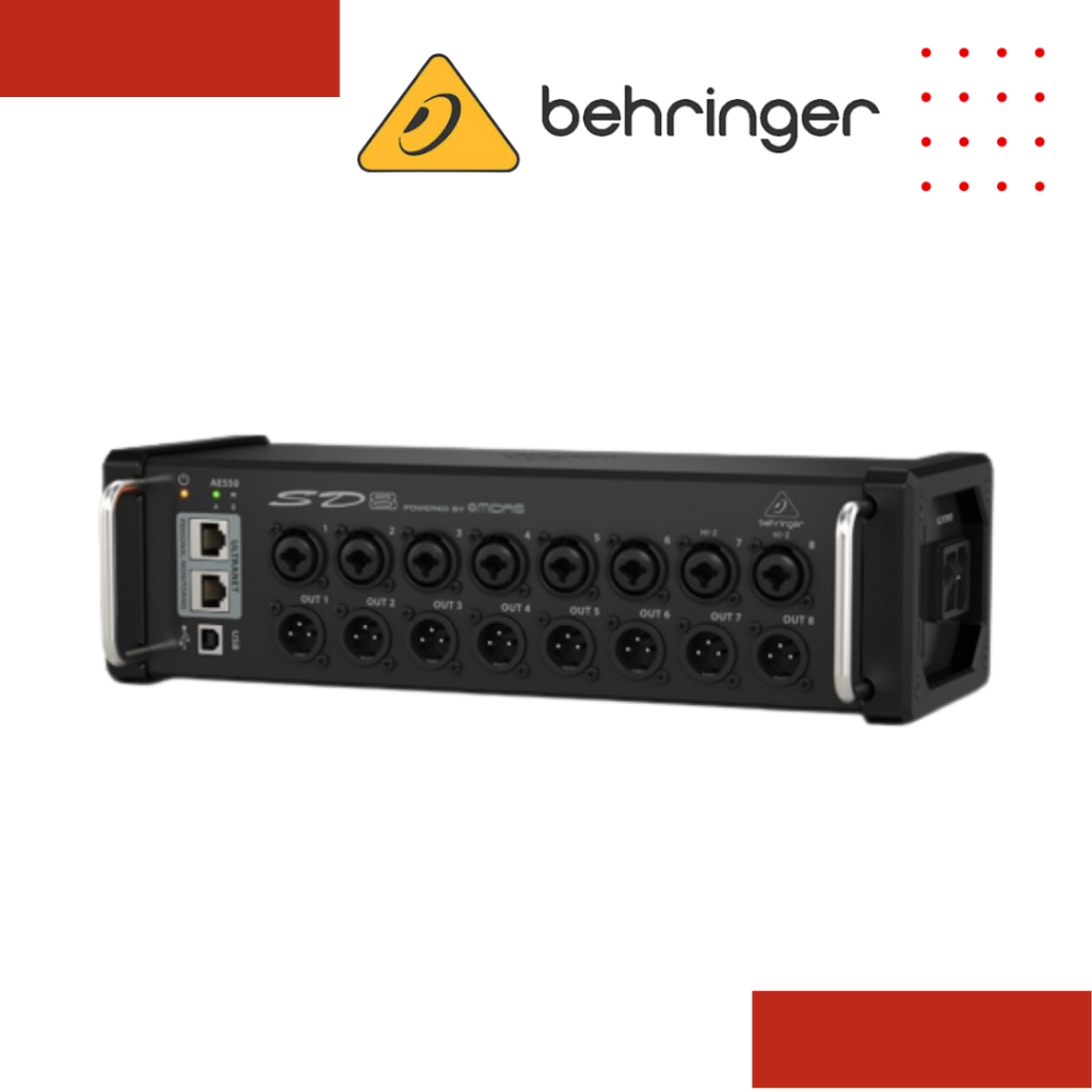 Behringer SD8 8-channel Stage Box 8-channel Digital Snake with 8 Remote ...