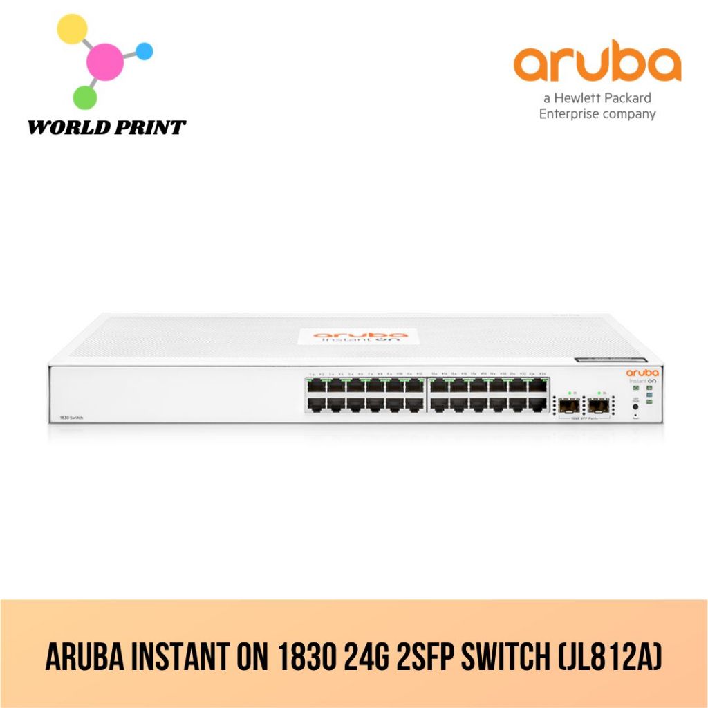Aruba Instant On 1830 24G 2SFP Switch 24 10/100/1000 RJ-45 and 2 SFP ...